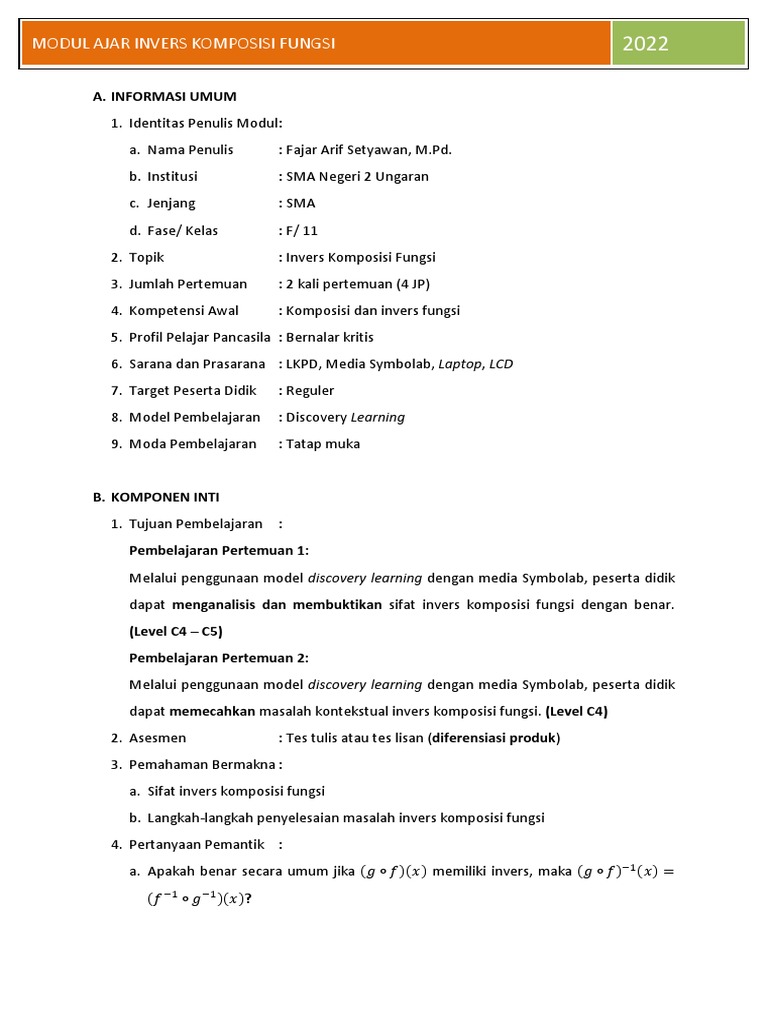 (Fix) MODUL AJAR III | PDF