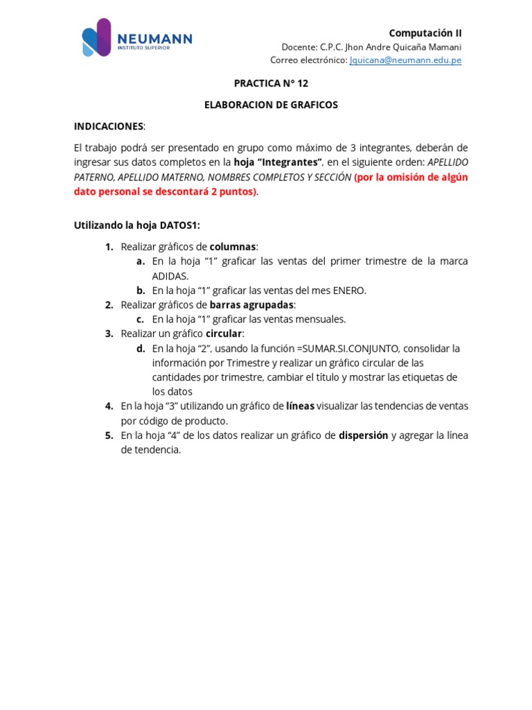 Práctica 12 Gráficos Estadísticos Pdf