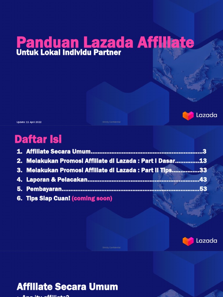 Panduan Lazada Affiliate Program For Individu Lokal Update 11 Apr 2022 ...