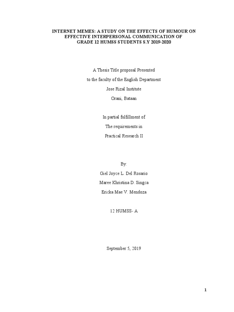 Internet Memes: Analyzing the Effects of Different Humor Styles on the ...