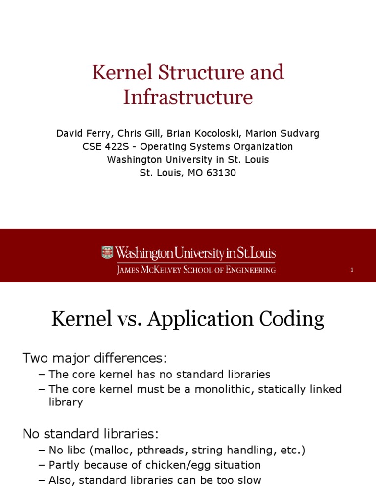 05 Kernel Structure | PDF | Kernel (Operating System) | Library (Computing)