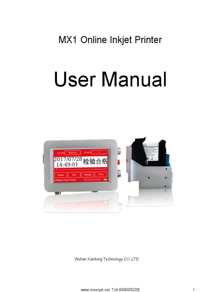 MX1 User Manual | PDF | Printer (Computing) | Computer File