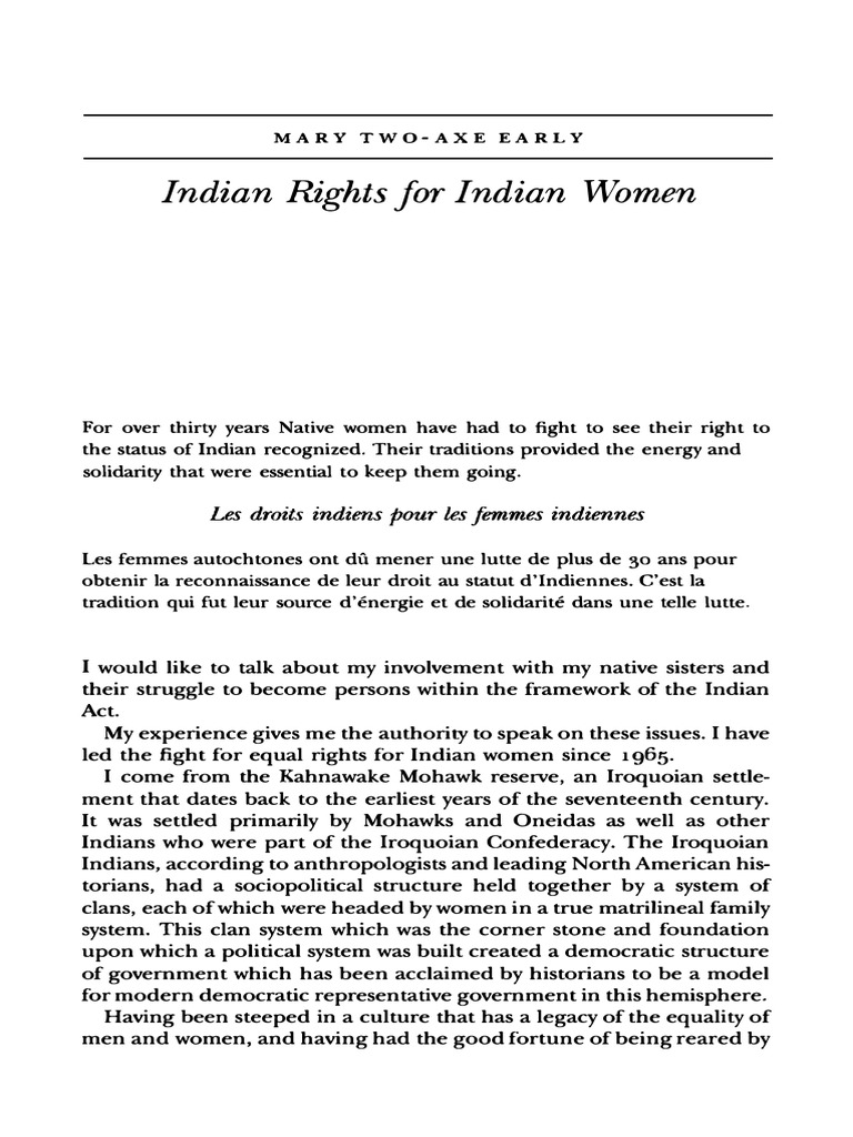 Indian Rights For Indian Women | PDF