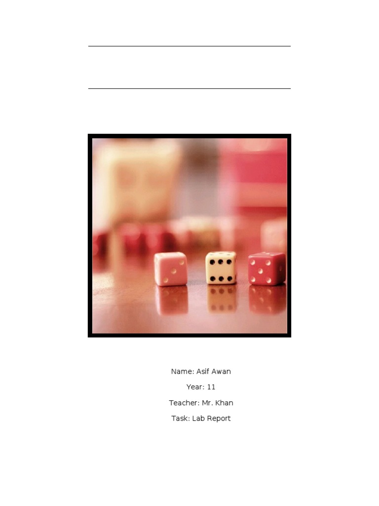 Half Life Dice Simulation Lab Report | PDF | Radioactive Decay ...