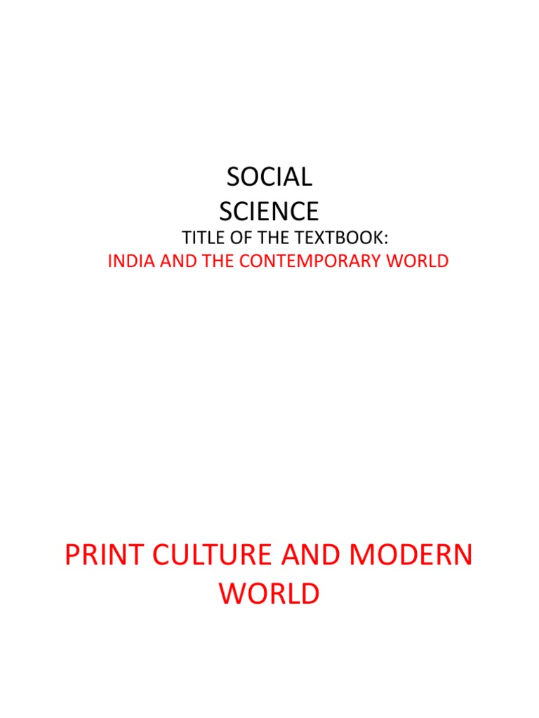 Impact of Print Revolution in Europe and India | PDF | Books | Printing
