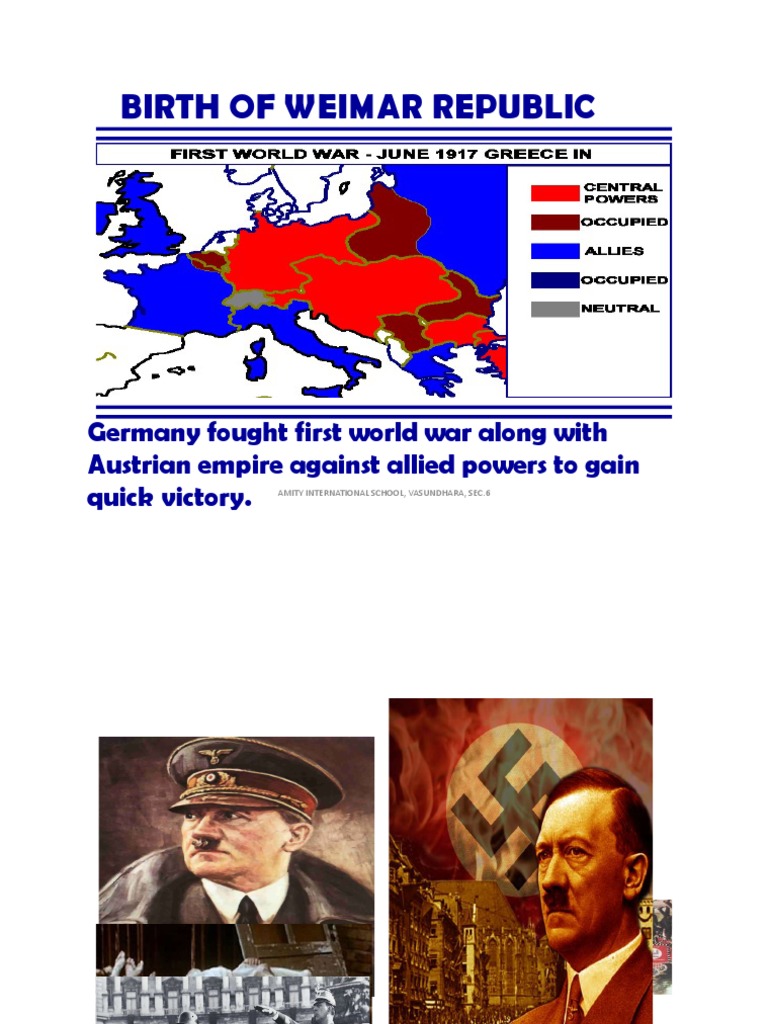 Nazism and The Rise of Hitler-Ppt Part I | PDF | Weimar Republic ...