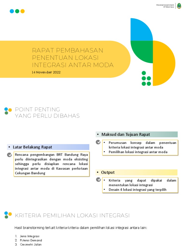 Rencana Integrasi Moda Transportasi Bandung | PDF