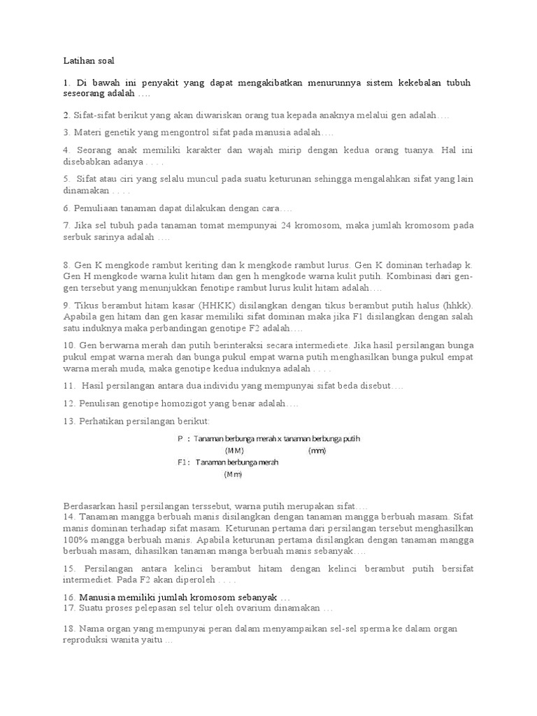 Latihan Soal Ipa 9 | PDF