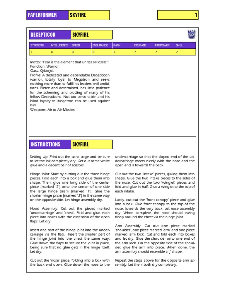 Paperformer Skyfire | PDF | Foreign Language Studies