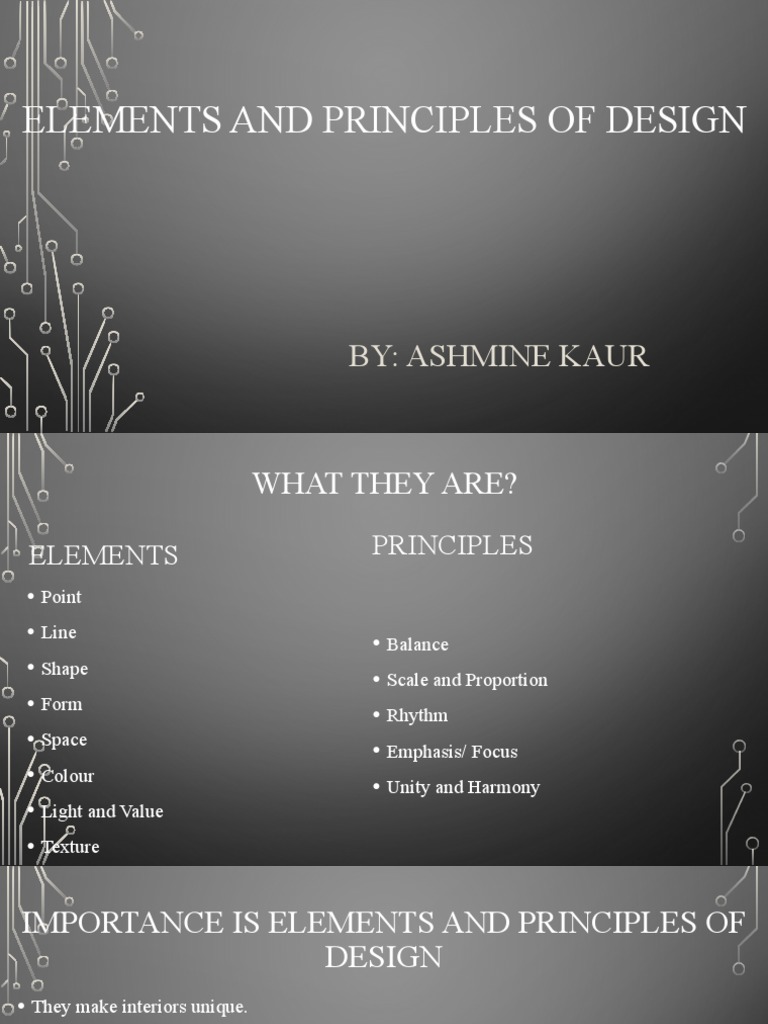 Design Elements and Principle Assignment | PDF | Color | Shape