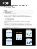 Stability Problems of Emulsion and Suspension | PDF | Emulsion ...