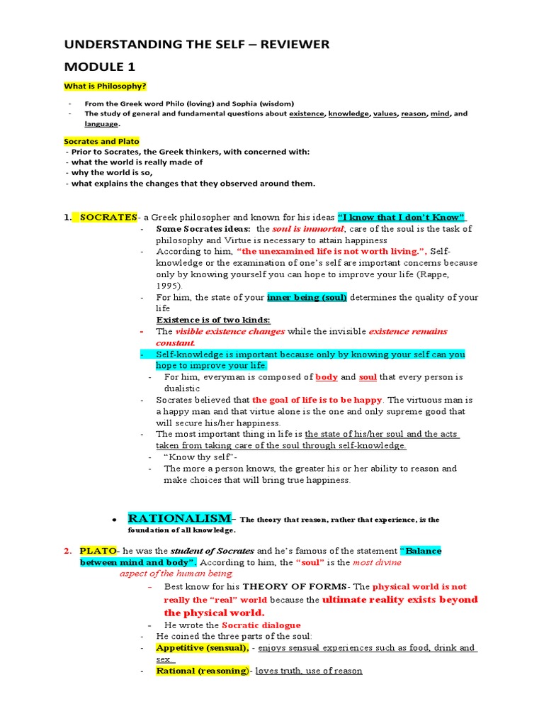 UTS 1st EXAM REVIEWER | PDF | Id | Cognitive Development