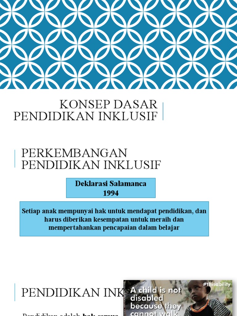 Konsep Dasar Pendidikan Inklusif With Voice | PDF