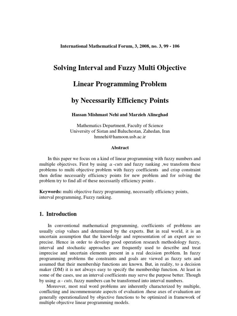 Solving Interval And Fuzzy Multi Objective Linear Programming Problem By Necessarily Efficiency
