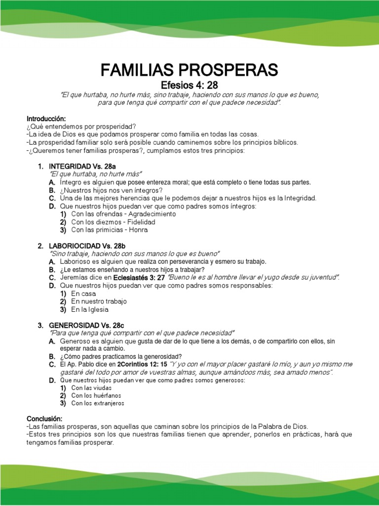 Familias Victoriosas SGB-01 | PDF