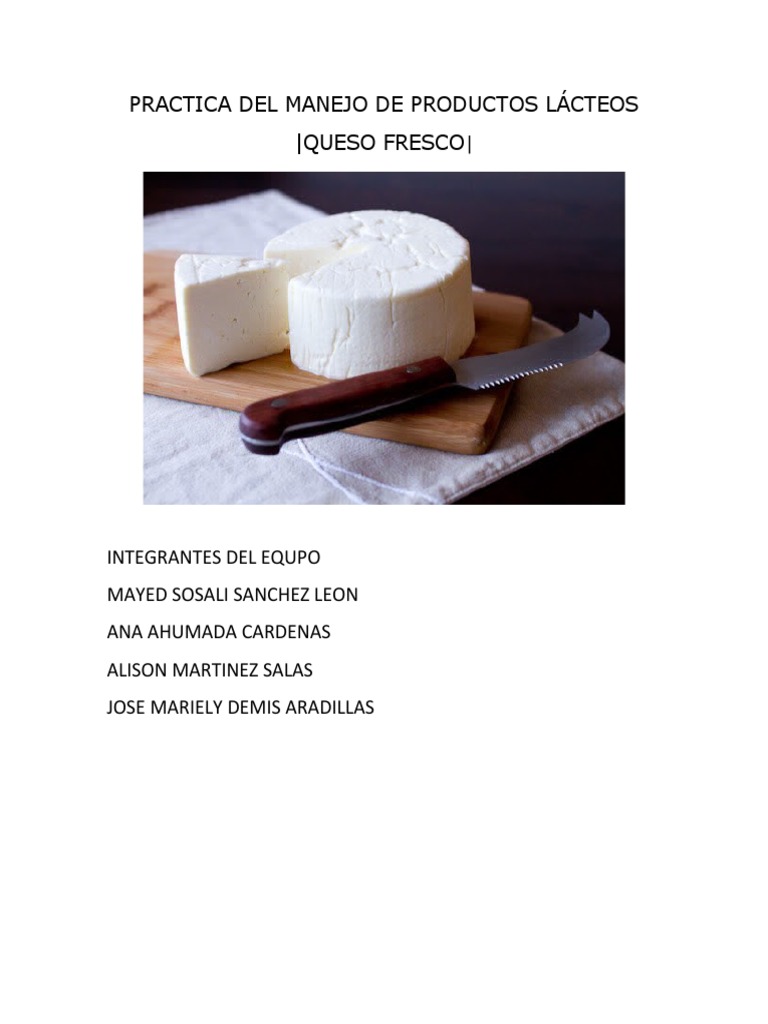 Practica Queso | PDF