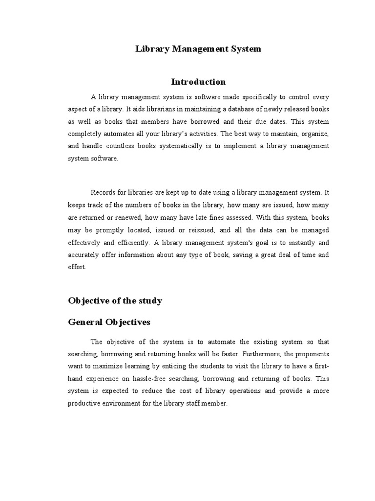 Library Management System (CAPS) | PDF