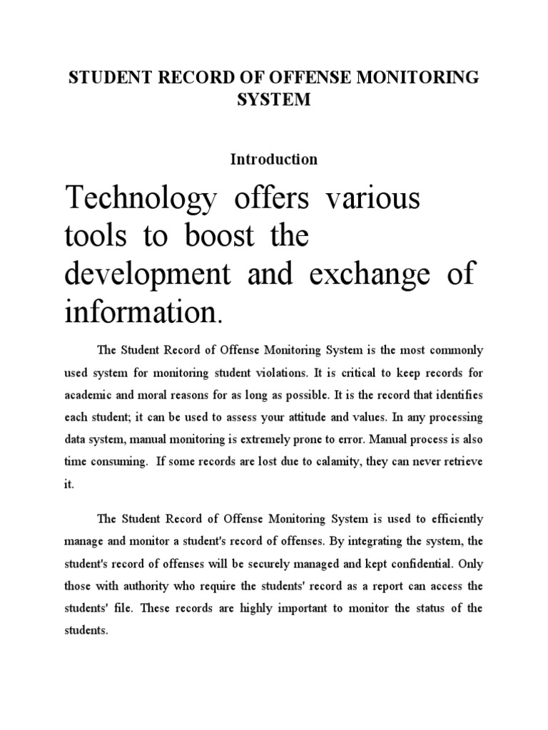 Student-Record-Of-Offense-Monitoring-System (Caps) | PDF | Software ...