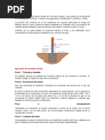 Proceso Constructivo de Columnas | PDF | Fundación (Ingeniería) | Hormigón