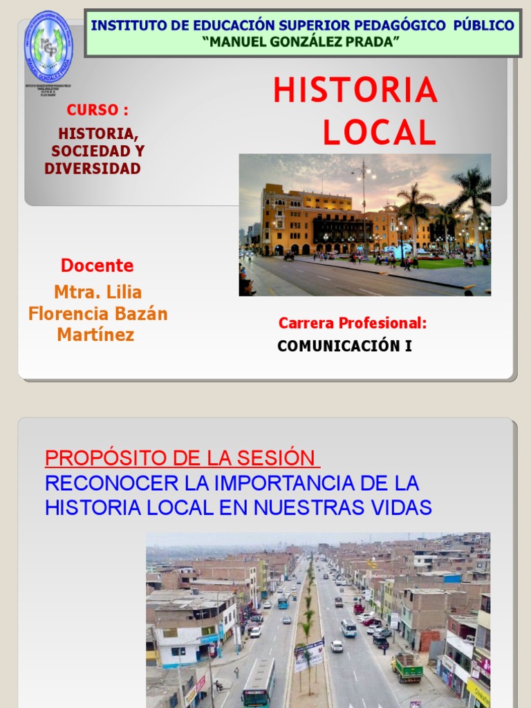 Clase 2-Historia Local | PDF | Ciudad | Gobierno local