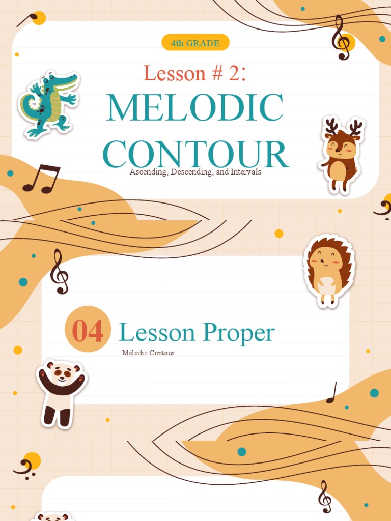 Melodic Contour | PDF | Interval (Music) | Scale (Music)