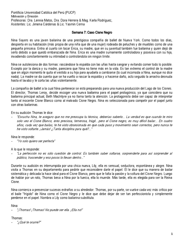 3A. Semana 7. Caso Cisne Negro | PDF