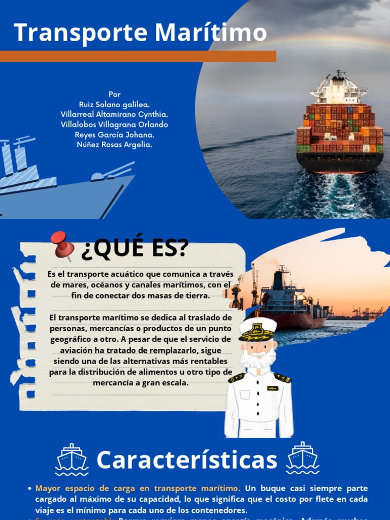 Definición y Tipos de Transporte Marítimo | PDF | Transporte | Buques