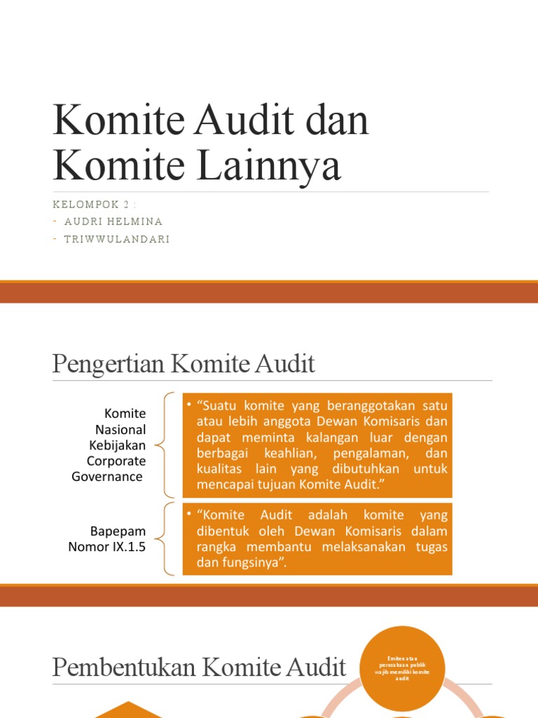Komite Audit Dan Komite Lainnya | PDF