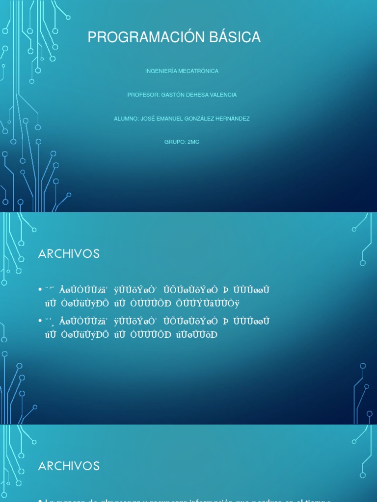Resumen de Manejo de Archivos | PDF | Archivo de computadora | Almacenador intermediario de datos