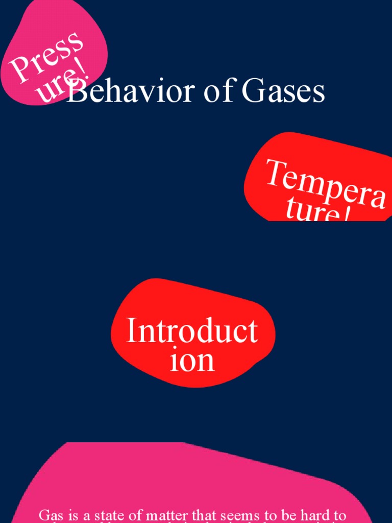 Gas Behavior: Pressure & Temperature | PDF | Foreign Language Studies ...