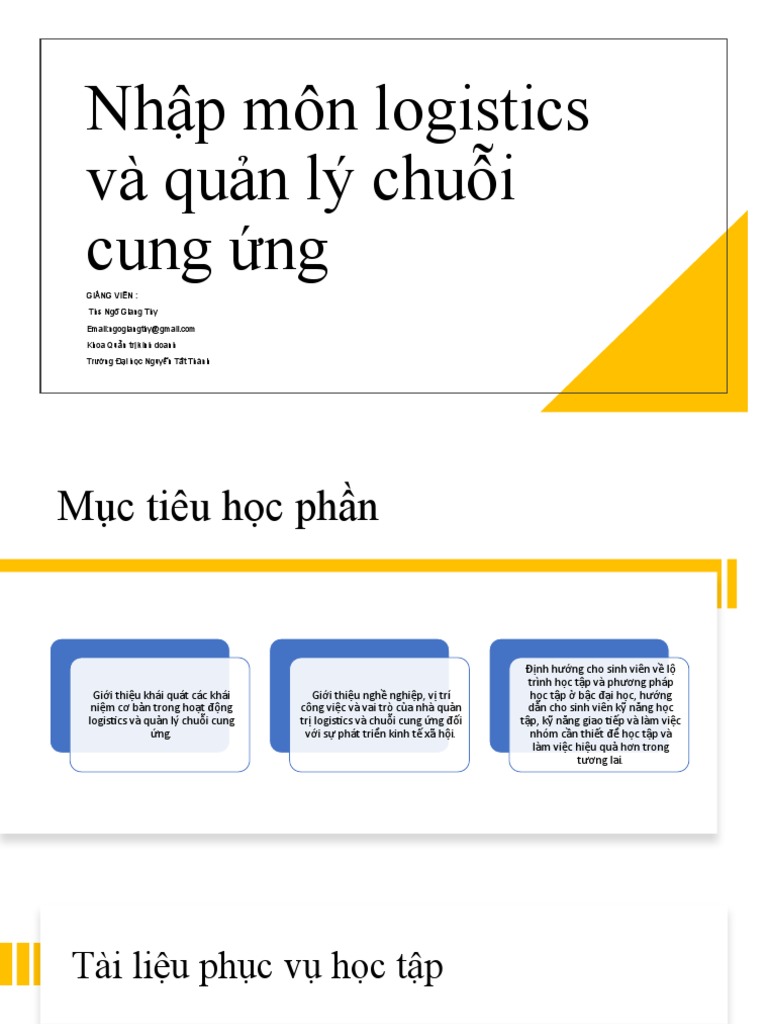 Nhập Môn Logistics Và Quản Lý Chuỗi Cung Ứng | PDF