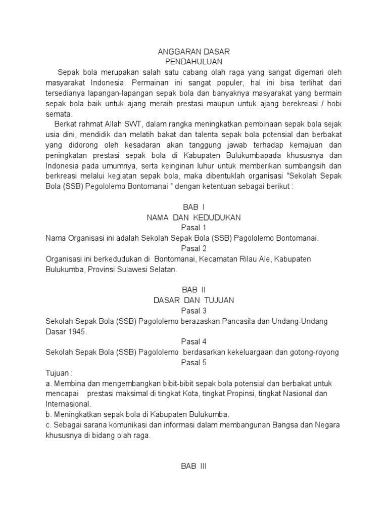 Contoh Ad Art Sekolah Sepak Bola | PDF