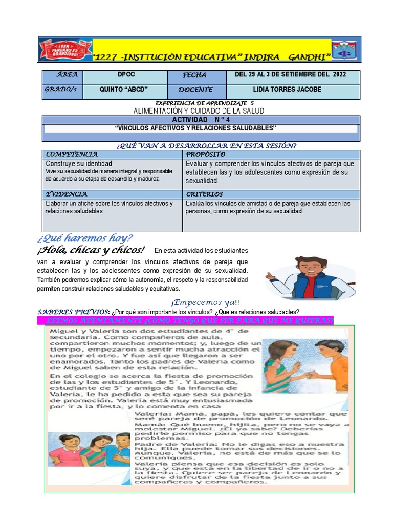 Ok - Si - Vale Sesión Quinto 29 Agosto-2022 | PDF | La sexualidad ...