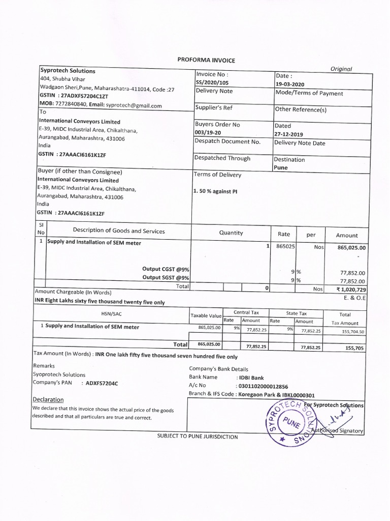 ICl_tax_invoice_25_08_2020 | PDF
