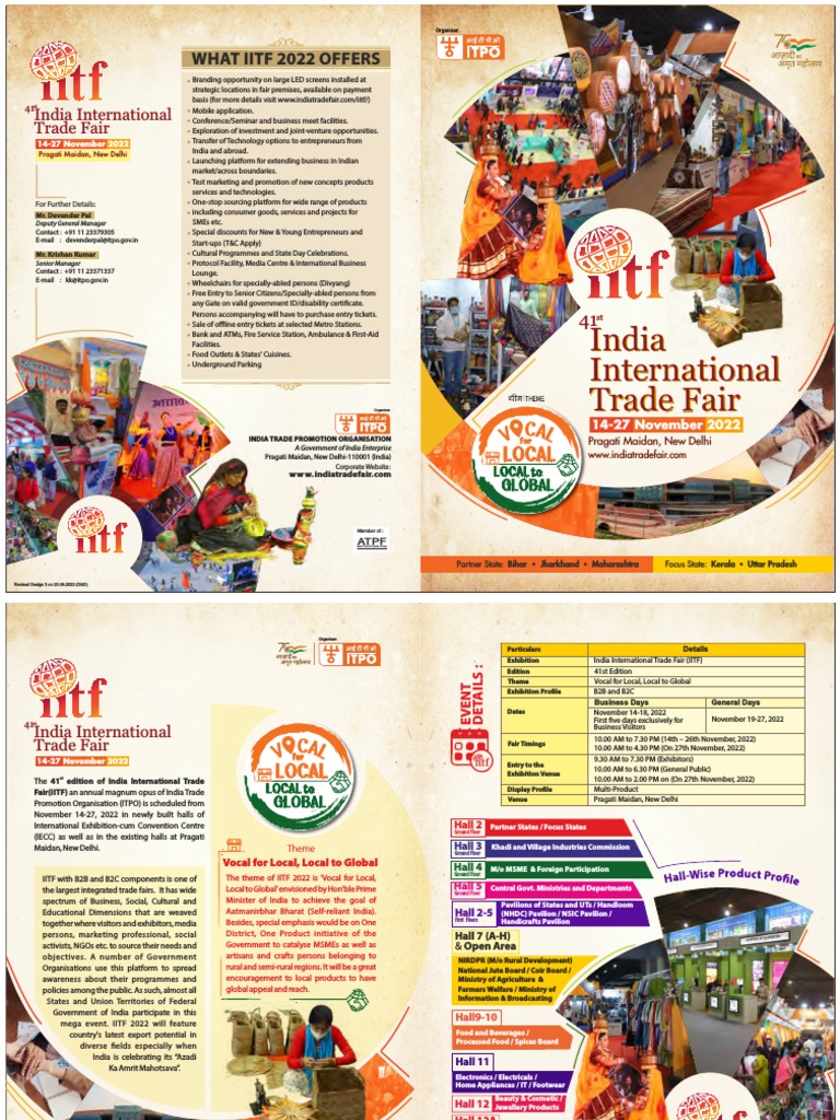 IITF 2022: India Trade Fair Details | PDF | Economies | Business