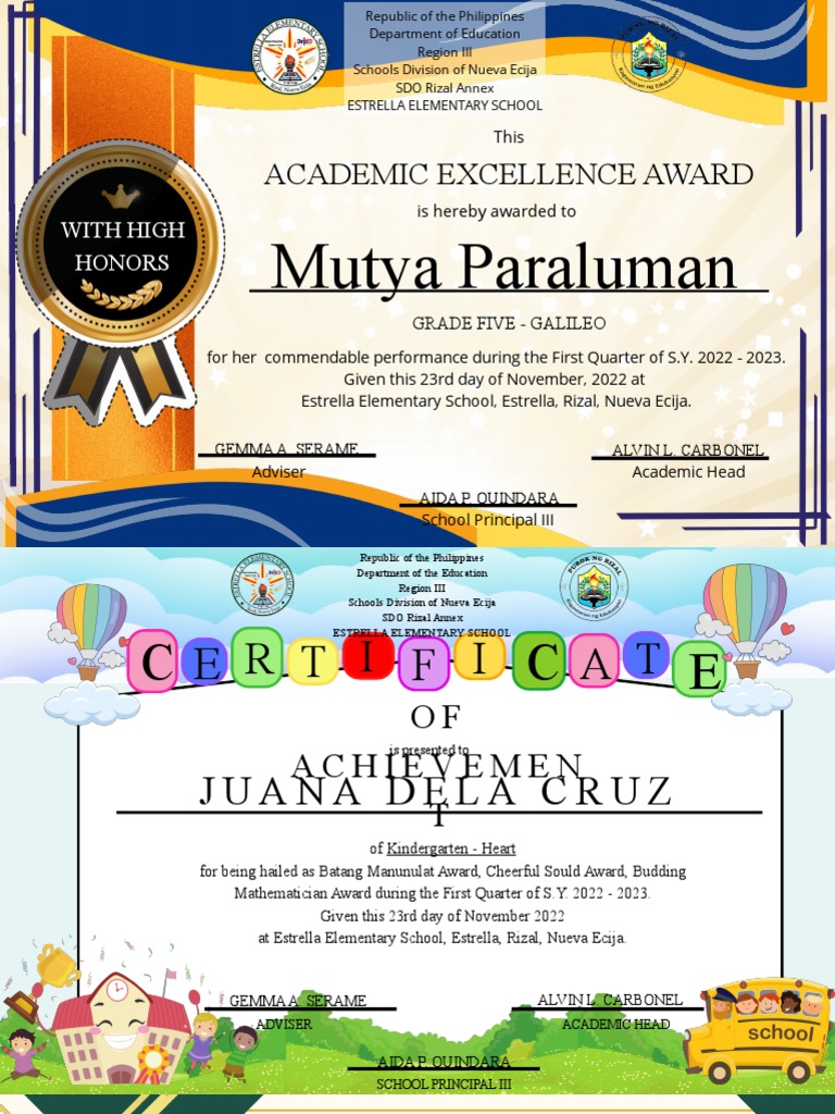 Certificates Pdf