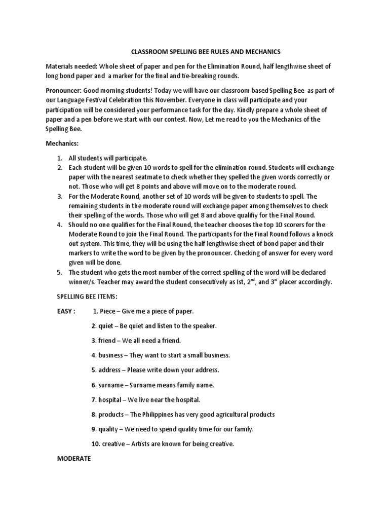 classroom-spelling-bee-rules-and-mechanics-pdf-spelling