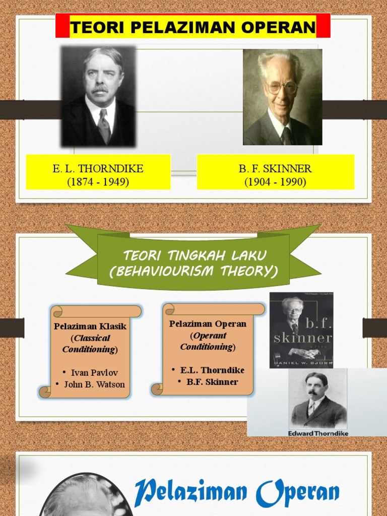 K02936 - 20200226122429 - 8 BF SKINNER & THORNDIKE - Teori Tingkah Laku ...