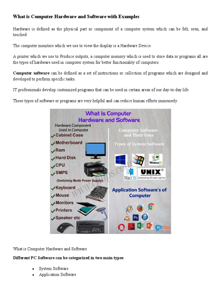 Hardware and Software | PDF