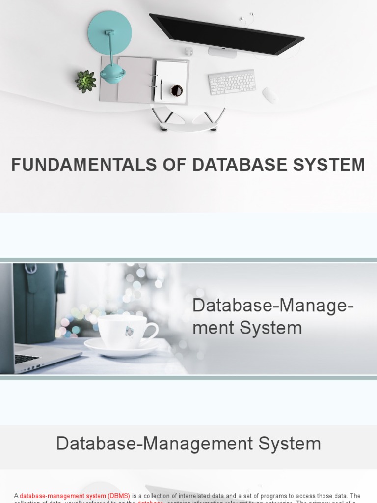 Fundamentals of Database System | PDF
