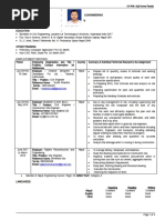 Sample Project Work Experience | PDF