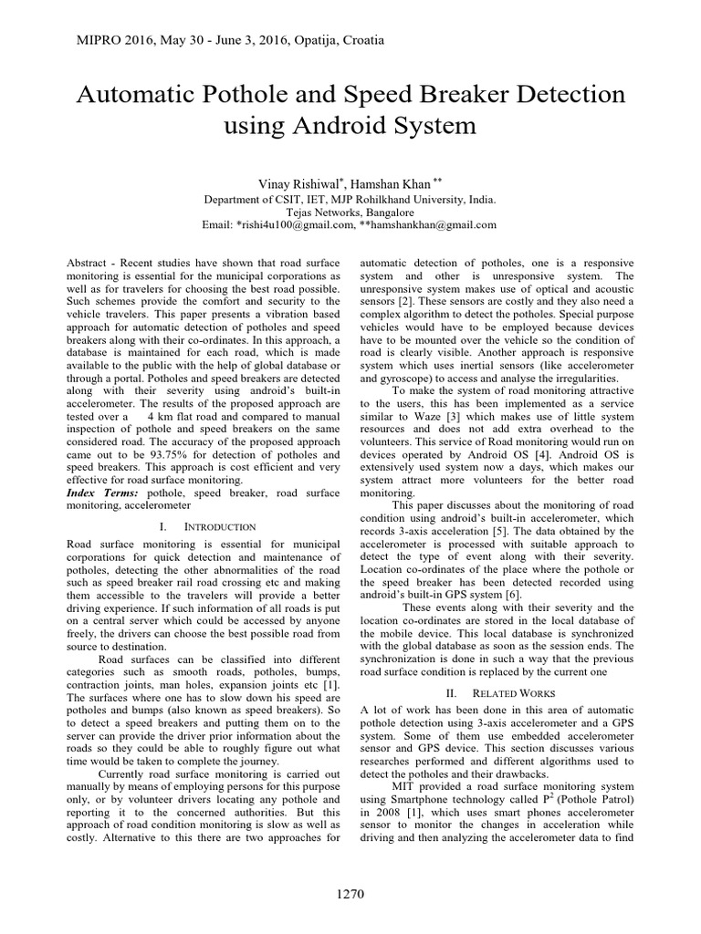 Monitoring Road Conditions: A Vibration-Based Approach for Automatic ...