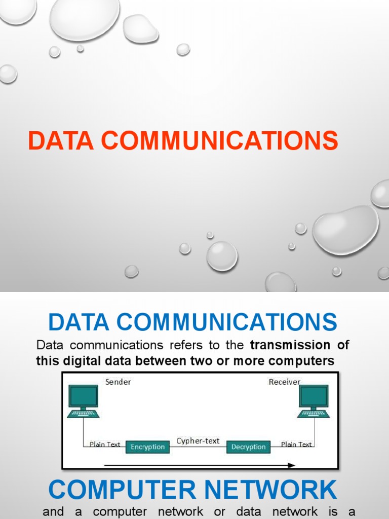 Data Communications and Network Types | PDF | Computer Network ...