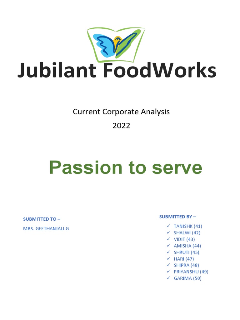 Jubilant FoodWorks Report | PDF | Business | Economies