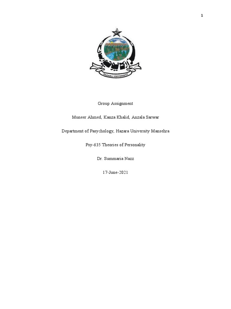 Group Assignment Theories Pdf Cognitive Science Human Development