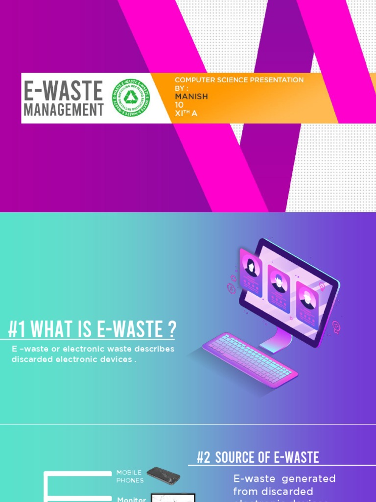 An Overview of E-Waste: Sources, Composition, Effects, Disposal ...