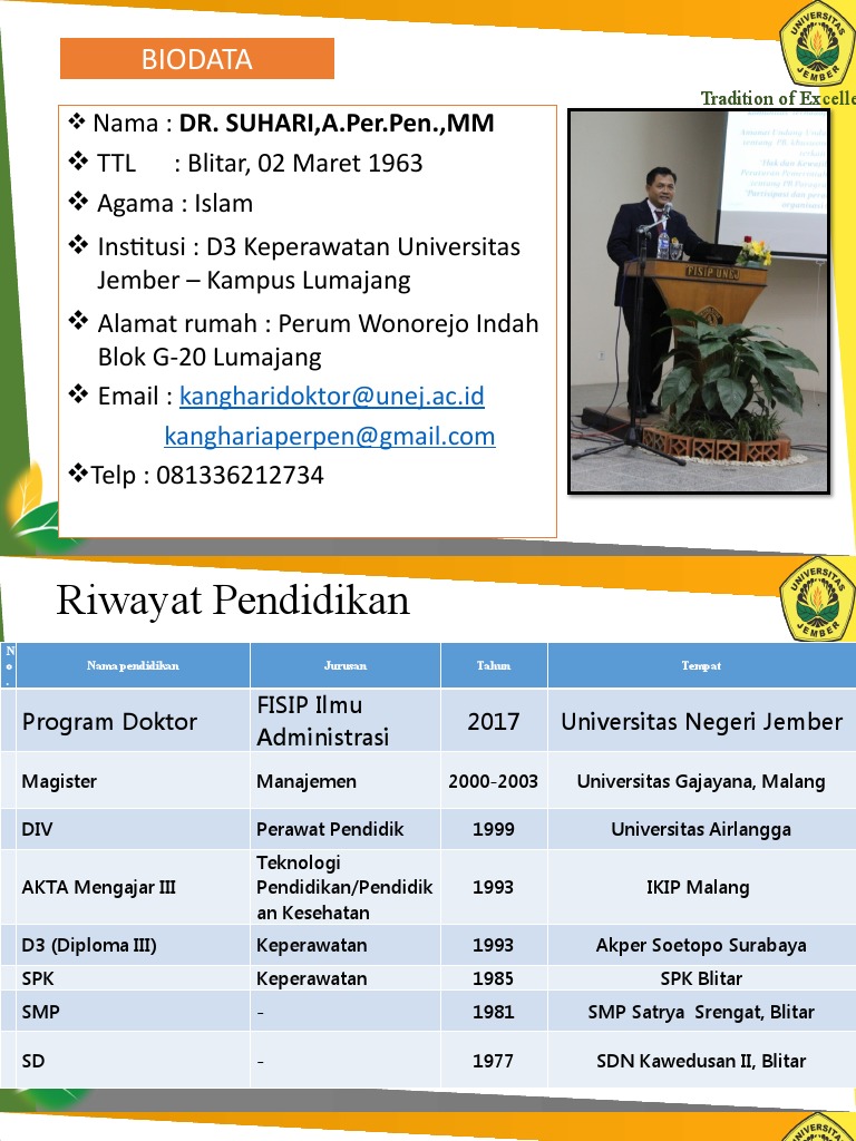 CV DR Suhari | PDF