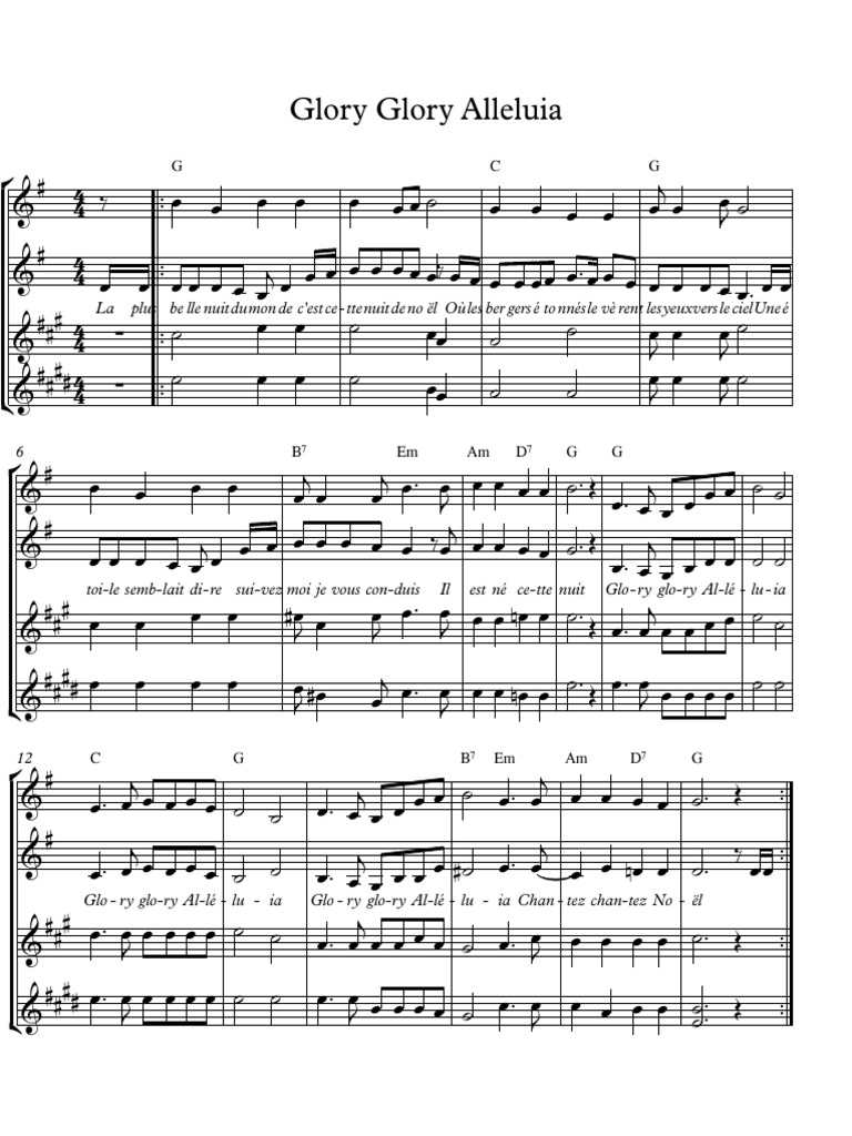 Glory Glory Alleluia | PDF
