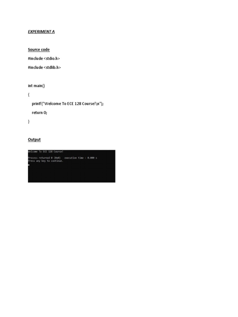 Lab Report Experiment 1 | Download Free PDF | Software Engineering ...