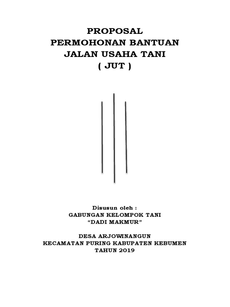 Proposal Jalan Usaha Tani Pdf